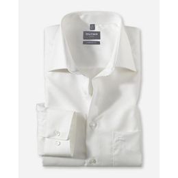 OLYMP Businesshemd &raquo;Luxor comfort fit&laquo; beige 44 - N-Gr N-Gr 44 Ideal f&uuml;rs B&uuml;ro: Langarm Businesshemd mit klassischem Kentkragen