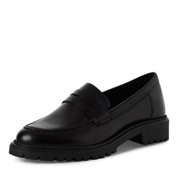 Tamaris Slipper, Blockabsatz, Loafer, Businesschuh mit Touch it-Ausstattung schwarz 38 38 Klassischer Loafer mit typischem Zierriegel