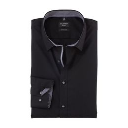 OLYMP Businesshemd &raquo;No. Six super slim&laquo; super slim, Comfort Stretch, b&uuml;gelleicht schwarz 36 - N-Gr N-Gr 36 Ideal f&uuml;rs B&uuml;ro: Langarmhemd mit...