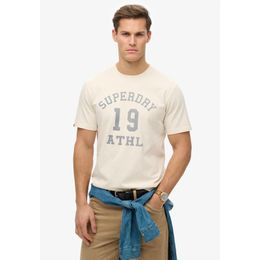 Superdry Rundhalsshirt »ATHLETIC ESS TEE« desert bone L L Bedrucktes Shirt von Superdry