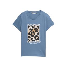 Tom Tailor Denim T-Shirt Damen Größe M blau / braun / schwarz / weiß