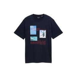 Tom Tailor T-Shirt Herren Gr&ouml;&szlig;e M navy / hellblau / rot / wei&szlig;