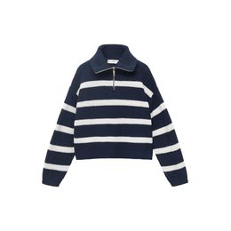 Mango Kids Pullover 'DELPHY' M&auml;dchen Gr&ouml;&szlig;e 140 navy / wei&szlig;