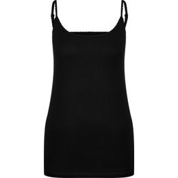 Damen Tr&auml;gerhemd schwarz, Gr&ouml;&szlig;e 38