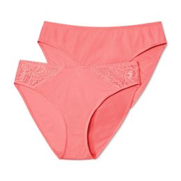Tchibo - 2 Slips - Damen - Gr. L - orange