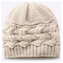 Strickmütze Casual Looks, Damen, beige, Kunstfaser, Mützen