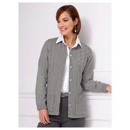 Classic Dog Strickjacke CLASSIC, Damen, Gr. 40, grau (steingrau), 100% Polyacryl, unifarben, Strickjacken