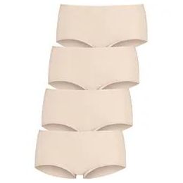 Hipster Lascana, Damen, Gr. 40/42, beige (champagner), Obermaterial: 95% Baumwolle, 5% Elasthan, unifarben, Unterhosen, aus elastischer Baumwolle