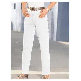 WITT Bequeme Jeans CLASSIC, Damen, Gr. 18, Kurzgrößen, weiß, 98% Baumwolle, 2% Elasthan, unifarben, lang, Jeans