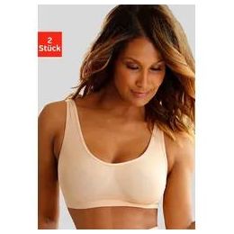 Bralette-BH Petite Fleur, Damen, Gr. XXXL(54), N-Gr, braun (caramel, schwarz), Microtouch, Obermaterial: 88% Polyamid, 12% Elasthan, Basic, bequem, BHs BH-Set Bralette, SEAMLESS ohne Bügel aus weichem Microtouchmaterial