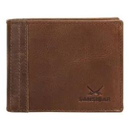 Geldbörse Sansibar, braun, Leder, vintage, casual, Kleinlederwaren, echt Leder