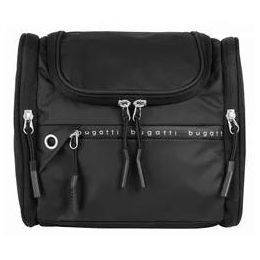 Kulturbeutel Bugatti "BLANC DELIGHT", Gr. B/H/T: 23cm x 21cm x 11cm onesize, schwarz, Kunstfaser, unifarben, Taschen