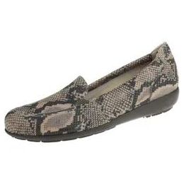 Slipper Natural Feet "Matilda", Damen, Gr. 39, braun (beige), Synthetik, Schuhe Slipper Mokassin, in tollem Design