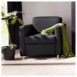 Sit & More Sessel SIT & MORE "Belfort", schwarz, B:78cm H:80cm T:83cm, Flachgewebe (100% Polyester);Luxus-Microfaser ALTARA NUBUCK (100% Polyester);Luxus-Microfaser (90% Polyester, 10% Polyamid), Sessel