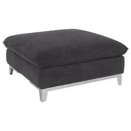 Hocker COTTA "Teresa", grau, B:98 H:46 T:98, Struktur (100% Polyester );Chenille (90% Polyester; 10% Polyamid ), Hocker