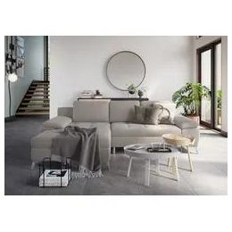Sit & More Ecksofa SIT & MORE "Latigo L-Form", grau (elephant), B:270cm T:163cm, Sofas, mit Recamiere, wahlweise mit Bettfunktion und Bettkasten