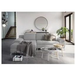 Sit & More Ecksofa SIT & MORE "Latigo L-Form", silber, B:270cm T:163cm, Sofas, mit Recamiere, wahlweise mit Bettfunktion und Bettkasten