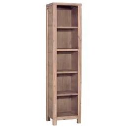 Bücherregal GUTMANN FACTORY "Tunis", beige (sandfarben), B:50cm H:200cm T:41cm, Regale, aus Massivholz Akazie