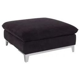 Hocker COTTA "Teresa", schwarz, B:98 H:46 T:98, Struktur (100% Polyester );Chenille (90% Polyester; 10% Polyamid ), Hocker
