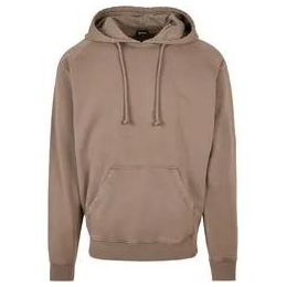 Sweatshirt Urban Classics "Urban Classics Herren Overdyed Hoody", Herren, Gr. S, grün (schwarzkhaki), 100% Baumwolle, unifarben, Sweatshirts