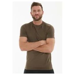 Funktionsshirt Endurance "Hubend", Herren, Gr. XXL, grün (olivgrün), 47% Polyester, 47% Polyester, 6% Elasthan, unifarben, Sportlich, normal, Rundhals, Shirts, aus atmungsaktivem Material