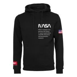 Mister Tee Sweatshirt MISTERTEE "MisterTee Herren NASA Definition Hoody", Herren, Gr. S, schwarz, 65% Baumwolle, 35% Polyester, unifarben, Sweatshirts