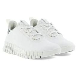 Slip-On Sneaker Ecco "GRUUV W", Damen, Gr. 42, weiß, Leder, sportlich, Schuhe, Freizeitschuh, Halbschuh, Slipper mit ergonomischer Fluidform Sohle