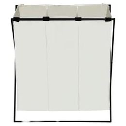 Wäschesortierer Wenko "Trio XL", beige (creme, schwarz), B:69cm H:76cm T:37cm, Polyester, Wäschesammler, 145 Liter Fassungsvermögen