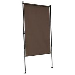 Klemm-Senkrechtmarkise "Style", braun, B:150cm H:225cm, Polyacryl, Angerer FREIZEITMÖBEL, Markisen, Montage ohne Bohren und Dübeln