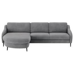 Sit & More Ecksofa SIT & MORE "Soul L-Form", grau (stone), B:296cm H:90cm T:189cm, 100% Polyester, Sofas, wahlweise mit Bettfunktion