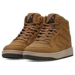 Sneaker Hummel "ST. POWER PLAY MID TEX", Gr. 38, gelb (wheat), Synthetik, Schuhe, wasserdicht