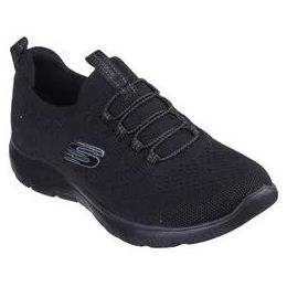 Slip-On Sneaker Skechers "SUMMITS", Damen, Gr. 37, schwarz (schwarz, uni), Textil, unifarben, Schuhe, Freizeitschuh, Halbschuh, Slipper mit flexibler Traktionslaufsohle