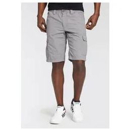 MAN'S WORLD Cargobermudas MAN'S WORLD, Herren, Gr. 62, N-Gr, grau (hellgrau), Obermaterial: 100% Baumwolle, unifarben, casual, normal kniebedeckend, Hosen, auch in Großen Größen