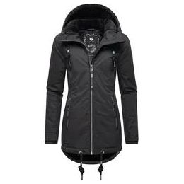 Winterjacke Ragwear "Zuzka Winter", Damen, Gr. 5XL (50), gelb (shadow), Außenmaterial: 100% Polyester, Innenfutter: 100% Polyester, Wattierung: 100% Polyester, tailliert Po-bedeckend, mit Knopf Rippstrickbündchen mit Druckknopf, Jacken, Wasserdichter Winterparka mit Teddyfleece Innenfutter, Topseller