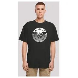 T-Shirt F4NT4STIC "Wonder Woman Spot Logo", Herren, Gr. L, schwarz, Obermaterial: 100% Baumwolle, oversize, Rundhals, ohne Bündchen, Shirts, Print