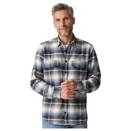 Langarmhemd Casamoda "Casamoda Freizeithemd kariert", Herren, Gr. 5XL, primary_ausgabeGroessentyp, braun, 100% Baumwolle, kariert, lässig geschnitten, Hemden
