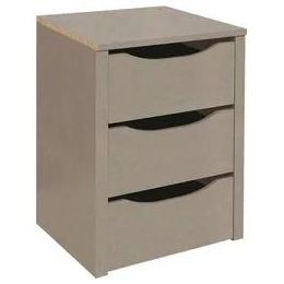 Schubladeneinsatz Rauch "Zubehör für Rauch-Schränke ORANGE/BLUE", beige (leinenoptik hell), B:43cm H:57cm T:45cm, Holzwerkstoff, Schubladeneinsätze, mit 3 Schubladen und Metallauszügen Breite 43 cm, Tiefe 45 cm
