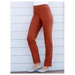 Dehnbund-Hose Stehmann, Damen, Gr. 255, Extrakurzgrößen, braun (zimt), 72% Viskose, 25% Polyamid, 3% Elasthan, unifarben, lang, Hosen, Topseller
