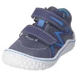 Lauflernschuh Pepino BY RICOSTA "Patti WMS: mittel", Kinder, Gr. 21, blau, Lederimitat, Textil, Casual, Schuhe, Barfußschuh mit Klett u. WMS-System, Größenschablone zum Download