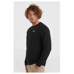 O`Neill Sweatshirt O'NEILL "Small Logo Crew Sweatshirt", Herren, Gr. XL, schwarz (schwarz out), Obermaterial: 60% Baumwolle, 40% Polyester, Sportlich, Rundhals, Sweatshirts