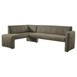 Essbank exxpo - SOFA FASHION, grün (forest), B:245cm H:83cm T:159cm, Sitzbänke, elegant und modern mit hohem Sitzkomfort