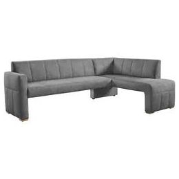 Essbank exxpo - SOFA FASHION, grau (mouse), B:245cm H:83cm T:159cm, Sitzbänke, elegant und modern mit hohem Sitzkomfort