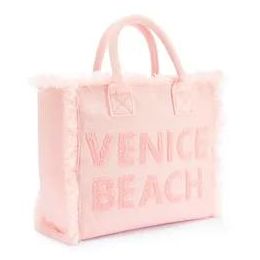 Shopper Venice Beach "Henkeltasche", Damen, Gr. B/H/T: 35cm x 32cm x 14cm, rosa, Textil, unifarben, Taschen, Handtasche, Schultertasche, große Tasche, Tragetasche, Strandtasche
