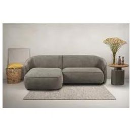 Ecksofa Inosign "Cosigo", grau (taupe), B:246cm H:75cm T:155cm, 100% PES, Sofas, Breite 246 cm, 2 Chenille-Stoffe zur Auswahl, mit Kaltschaum