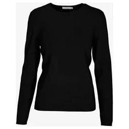 Strickpullover Clarina "PETRA", Damen, Gr. 48, schwarz, Obermaterial: 70% Viskose, 30% Polyamid., unifarben, comfort fit, Rundhals, Pullover, Viskose-Polyamid Mischung