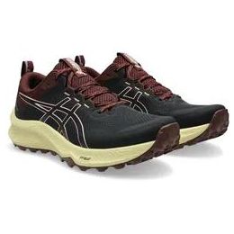 Trailrunningschuh asics "TRABUCO TERRA 3", Gr. 40,5, schwarz (schwarz, wild blossom), Textil, Sportlich, Schuhe
