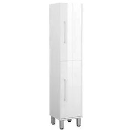 Hochschrank Welltime "Florenz", weiß, B:30cm H:150cm T:30cm, MDF, Schränke, Breite 30cm,Badezimmerschrank,Badschrank,2 Türen