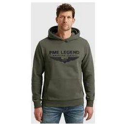 PME-Legend Kapuzensweatshirt PME LEGEND "Hooded soft terry with logo", Herren, Gr. XXL, grau (beluga), Sweatware, Obermaterial: 80% Baumwolle, 20% Polyester, bestickt, Casual, regular fit taillenbedeckt, Rippbündchen, Sweatshirts, mit Logostickerei