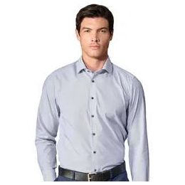 Businesshemd Venti "Venti Businesshemd gestreift", Herren, Gr. 38, Normalgrößen, blau (hellblau), 100% Baumwolle, gestreift, schmal, Hemden