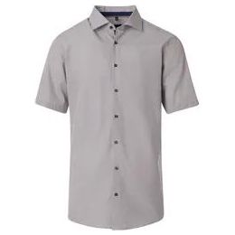 Businesshemd Venti "Venti Businesshemd Kurzarm Print", Herren, Gr. 42, Normalgrößen, beige, 100% Baumwolle, bedruckt, schmal, Hemden